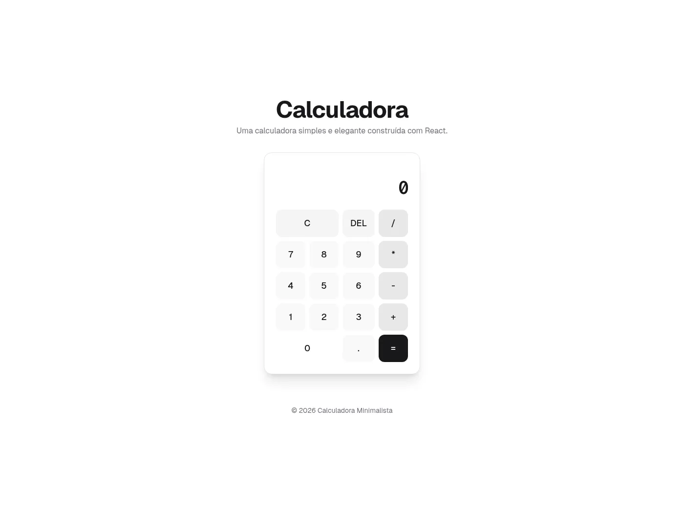 Simple Web Calculator