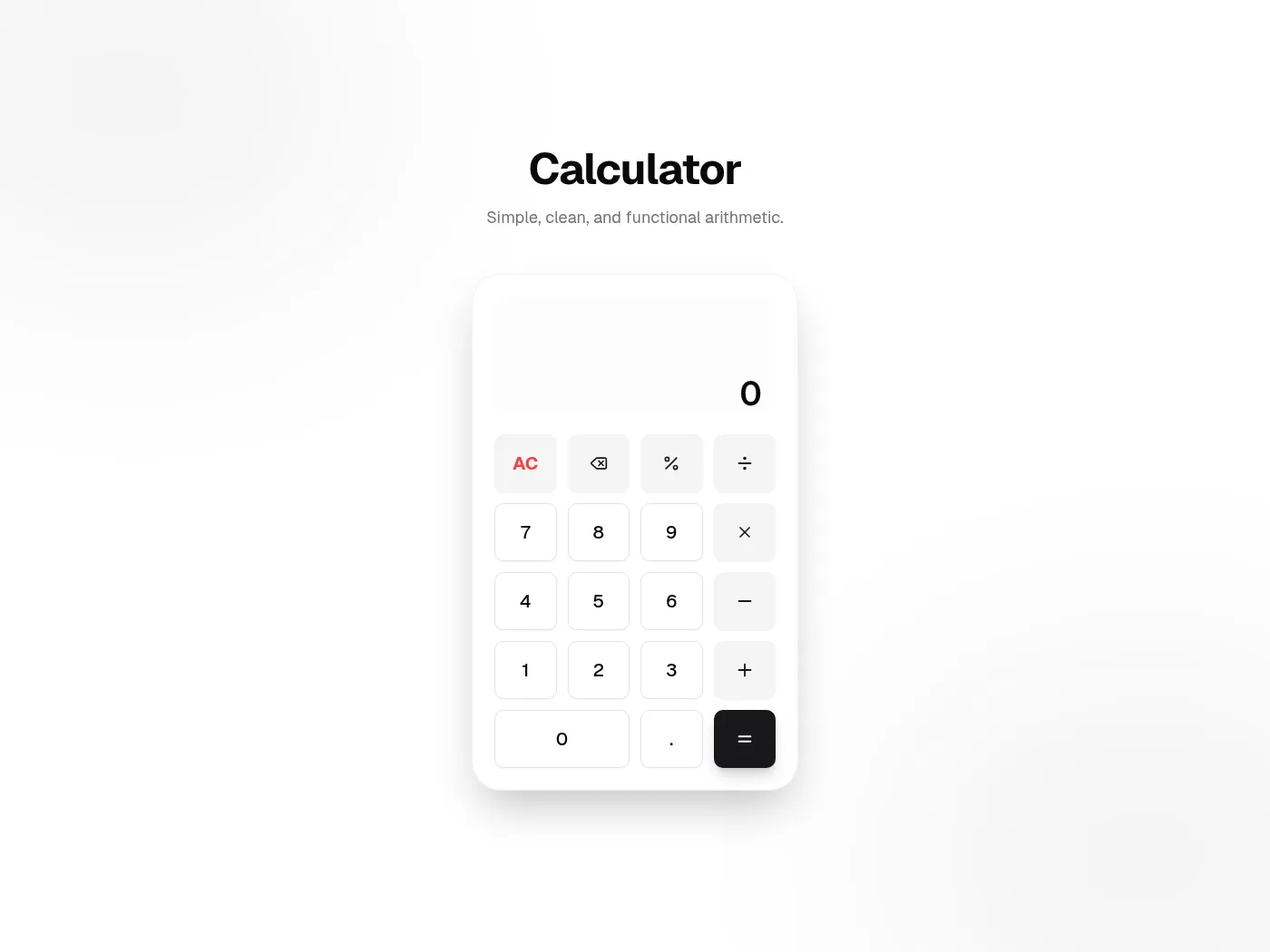 Simple JS Calculator