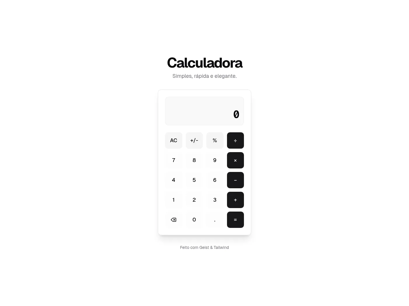 Simple JS Calculator