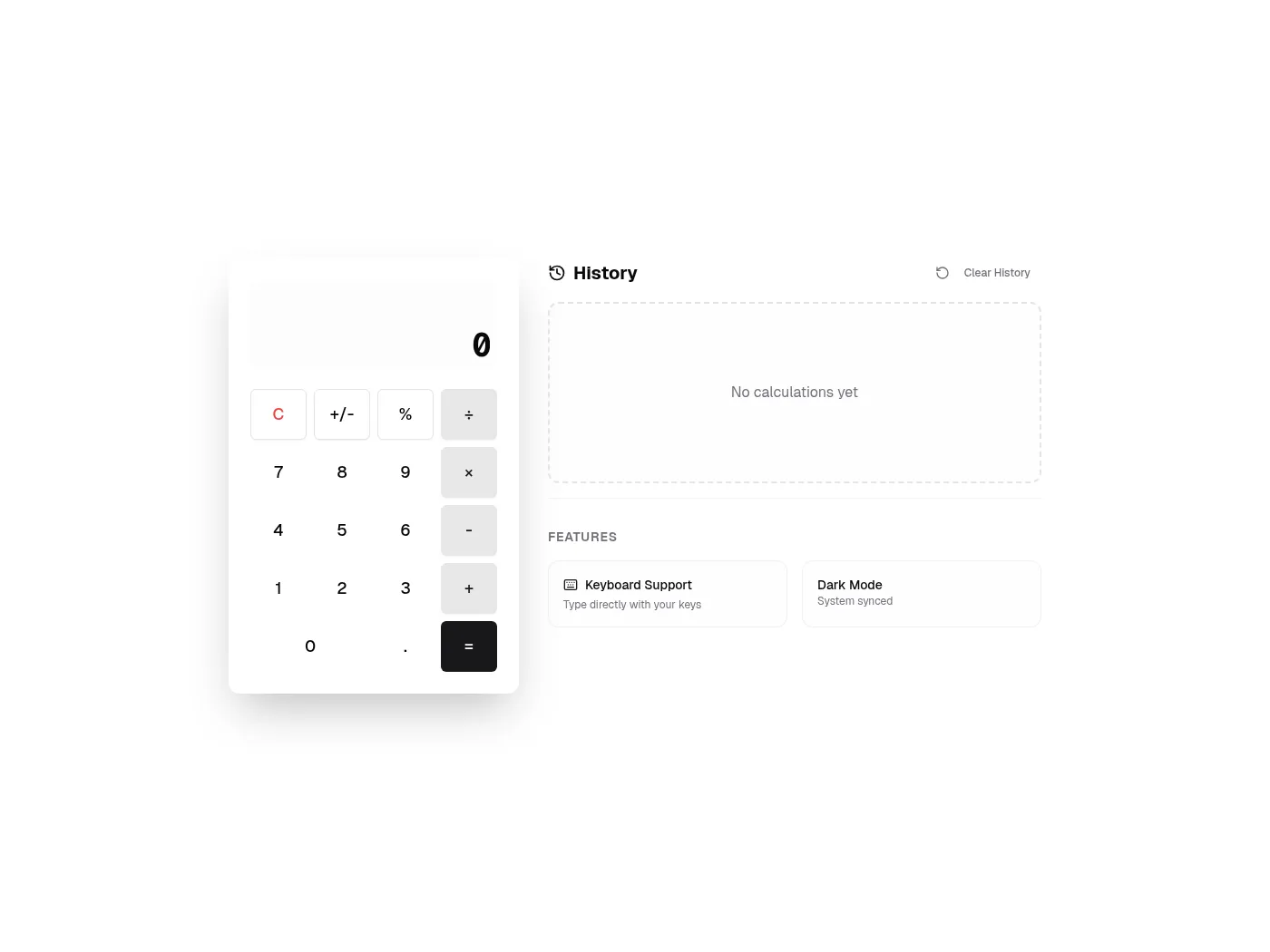 Simple Web Calculator