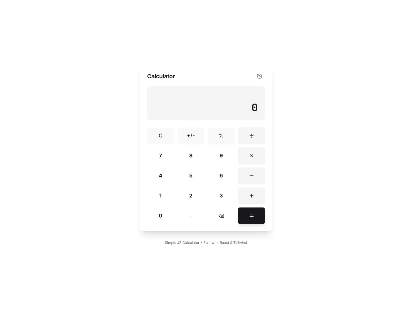 Simple JS Calculator