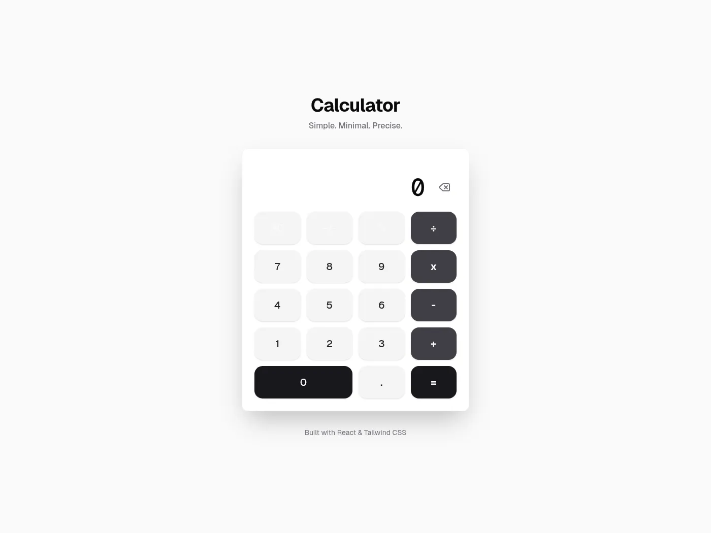 Simple JS Calculator