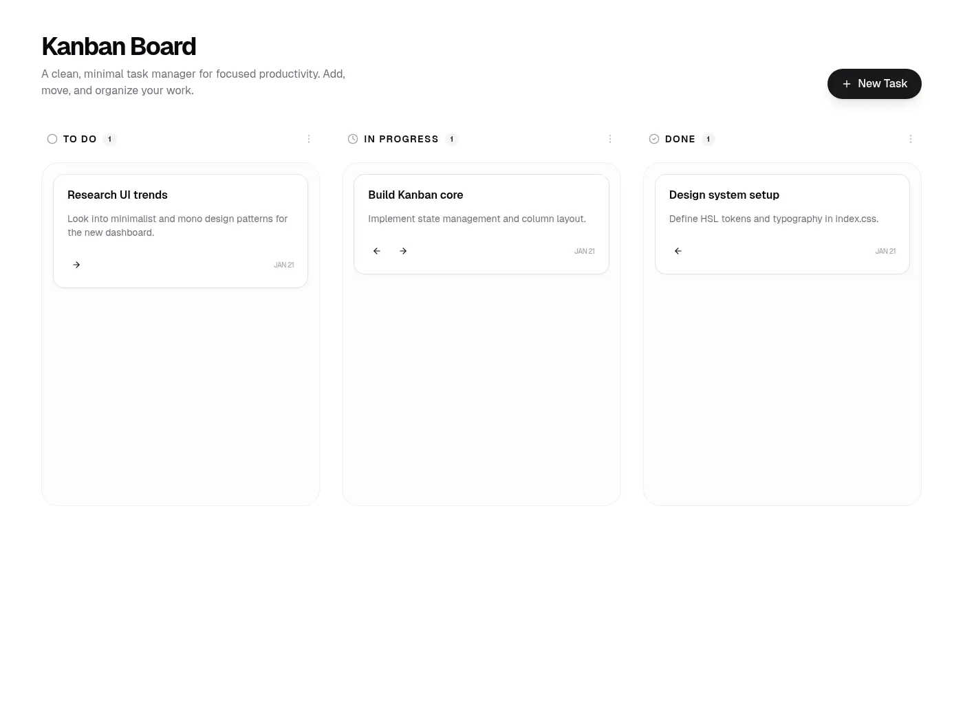 Simple Kanban Board