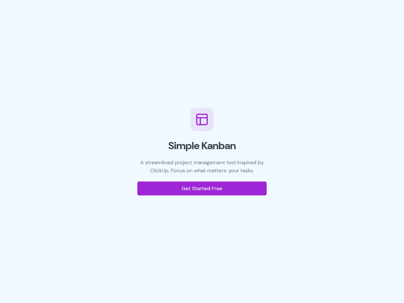 Simple Kanban Task Manager