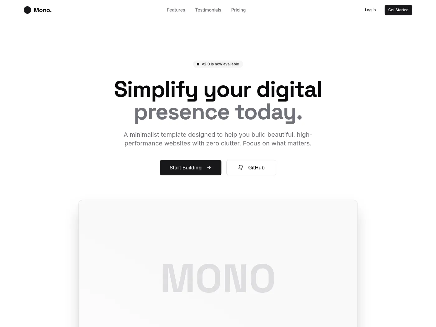 Sleek Landing Page