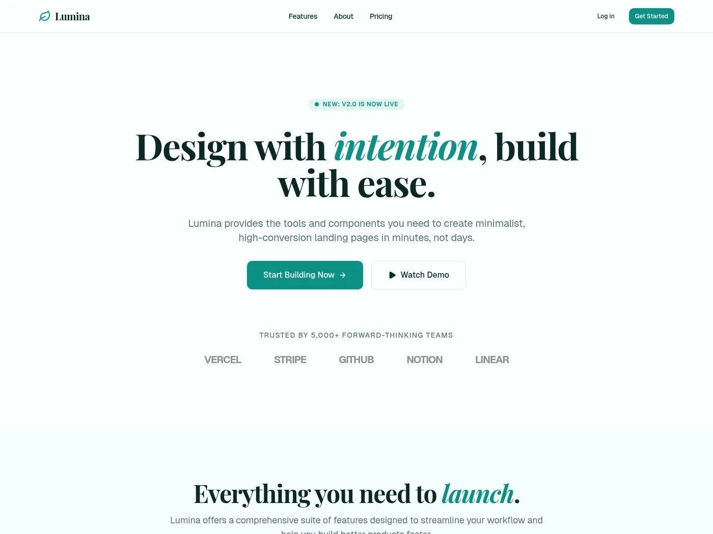 Simple Landing Page