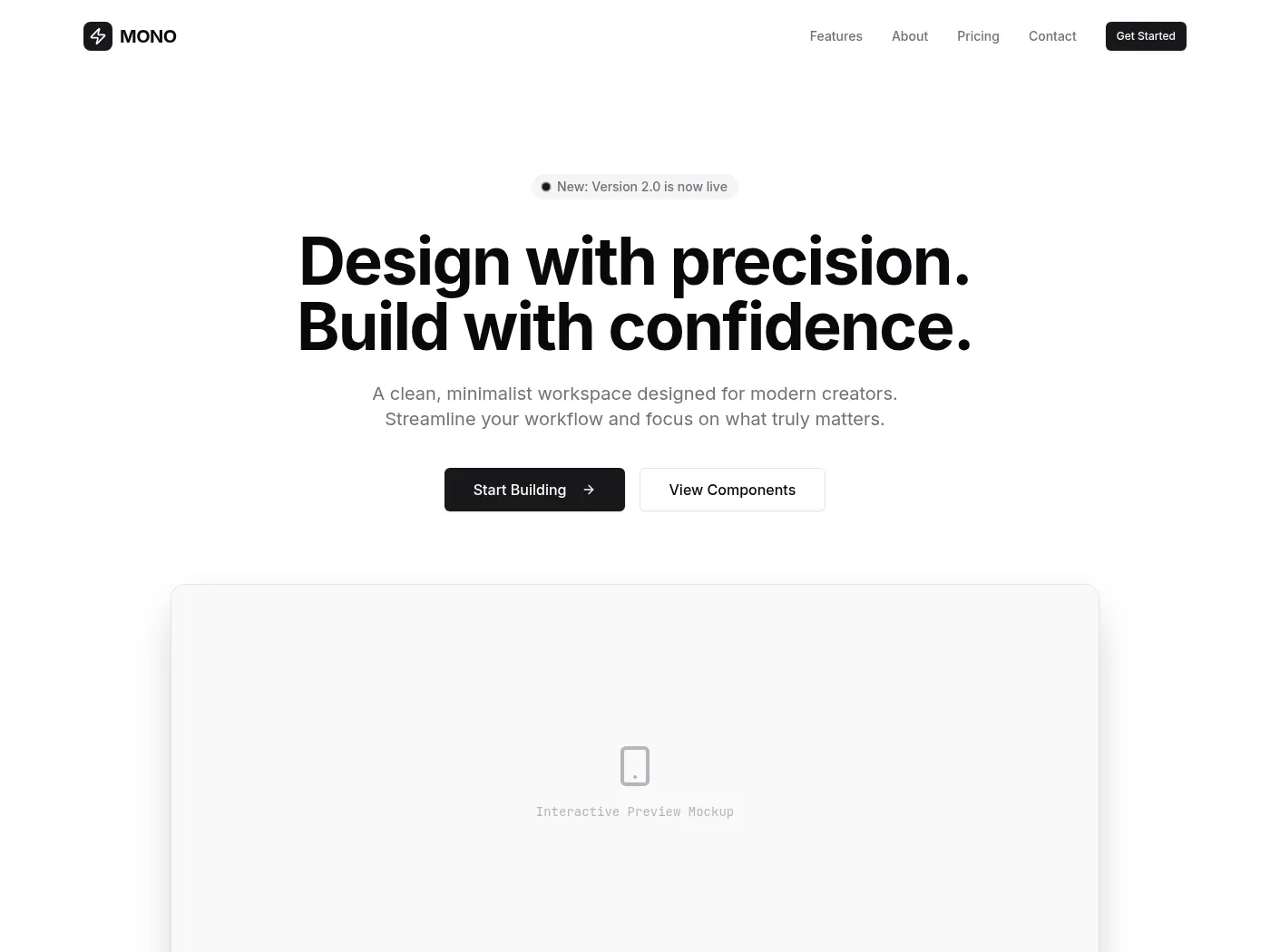 Simple Landing Page