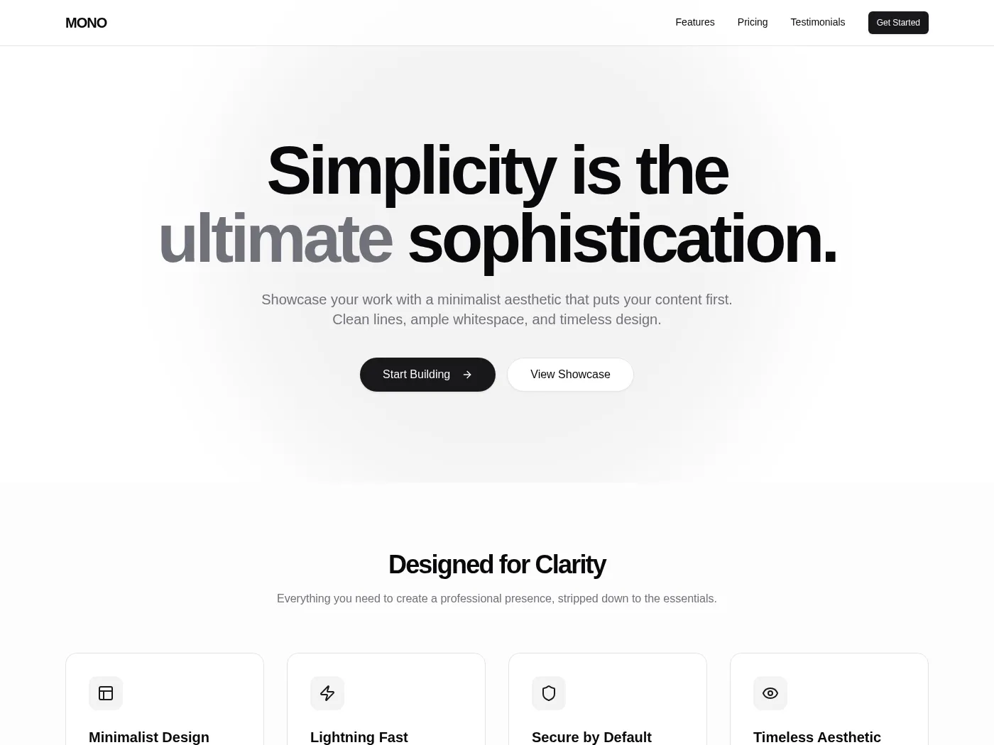Simple Landing Page