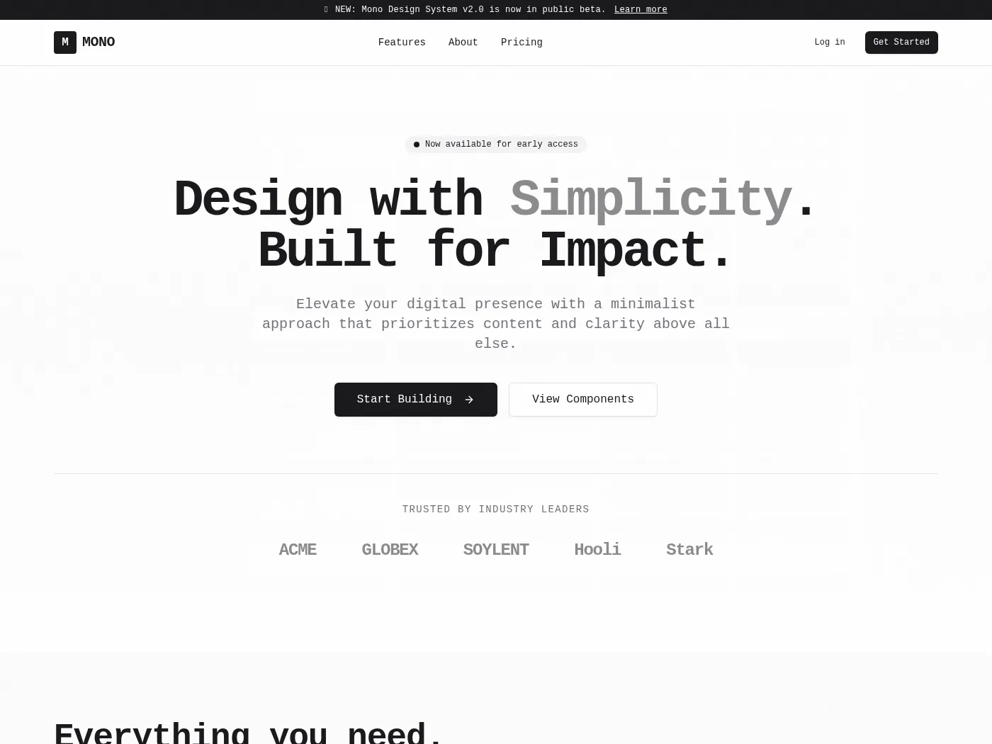 Simple Landing Page