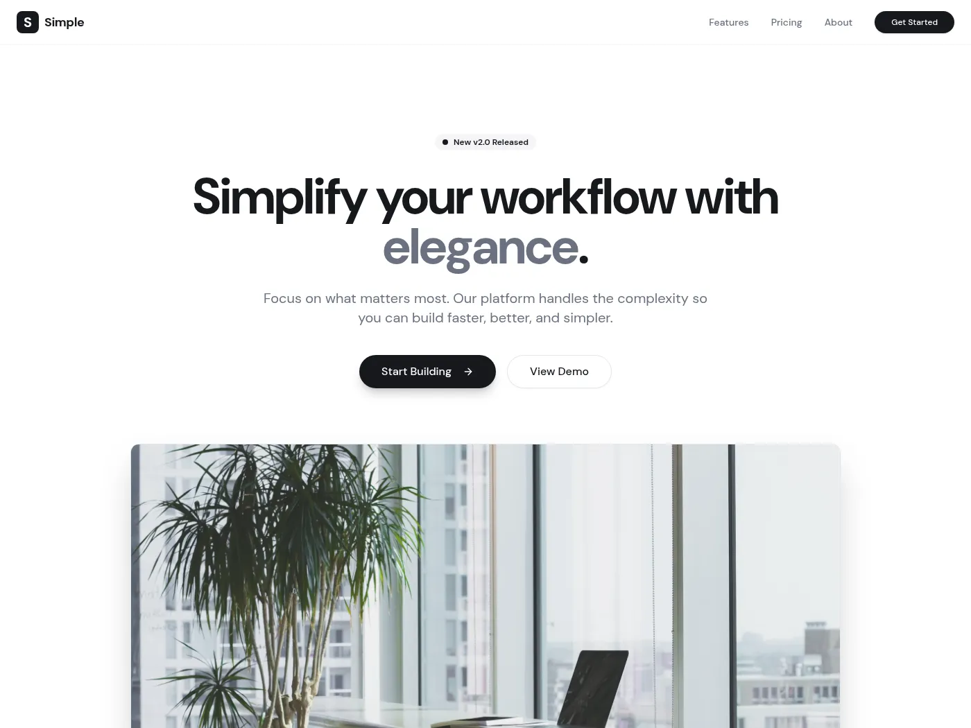 Simple Landing Page