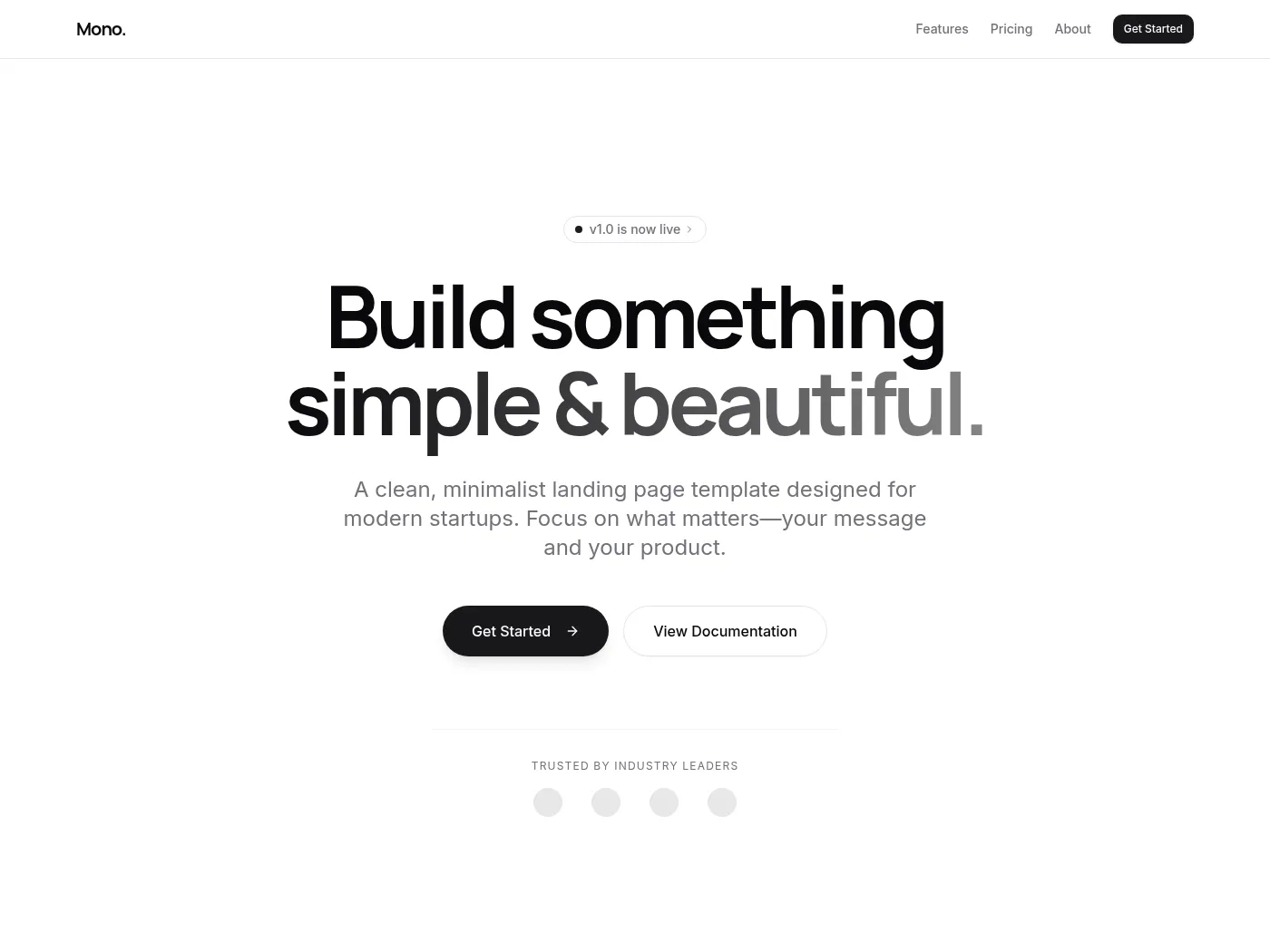 Simple Landing Page