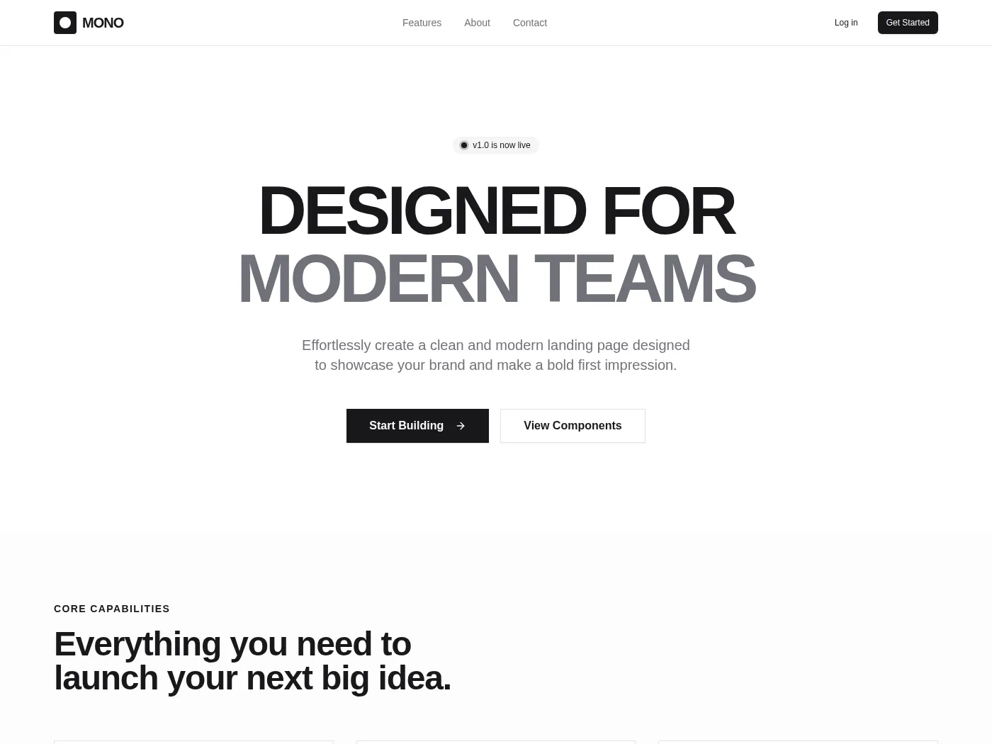 Simple Landing Page