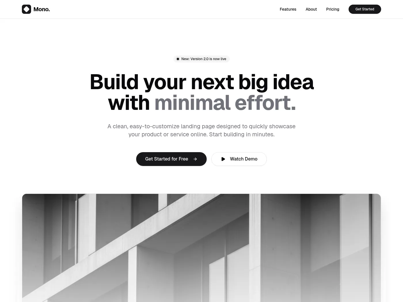 Simple Landing Page