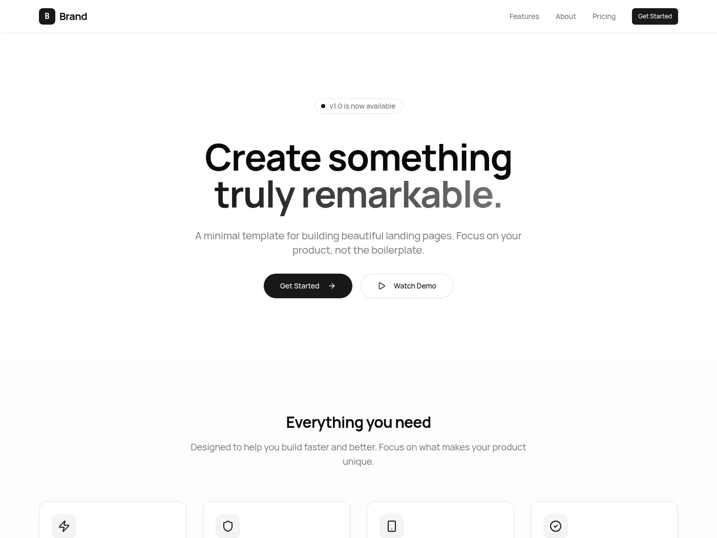 Simple Landing Page