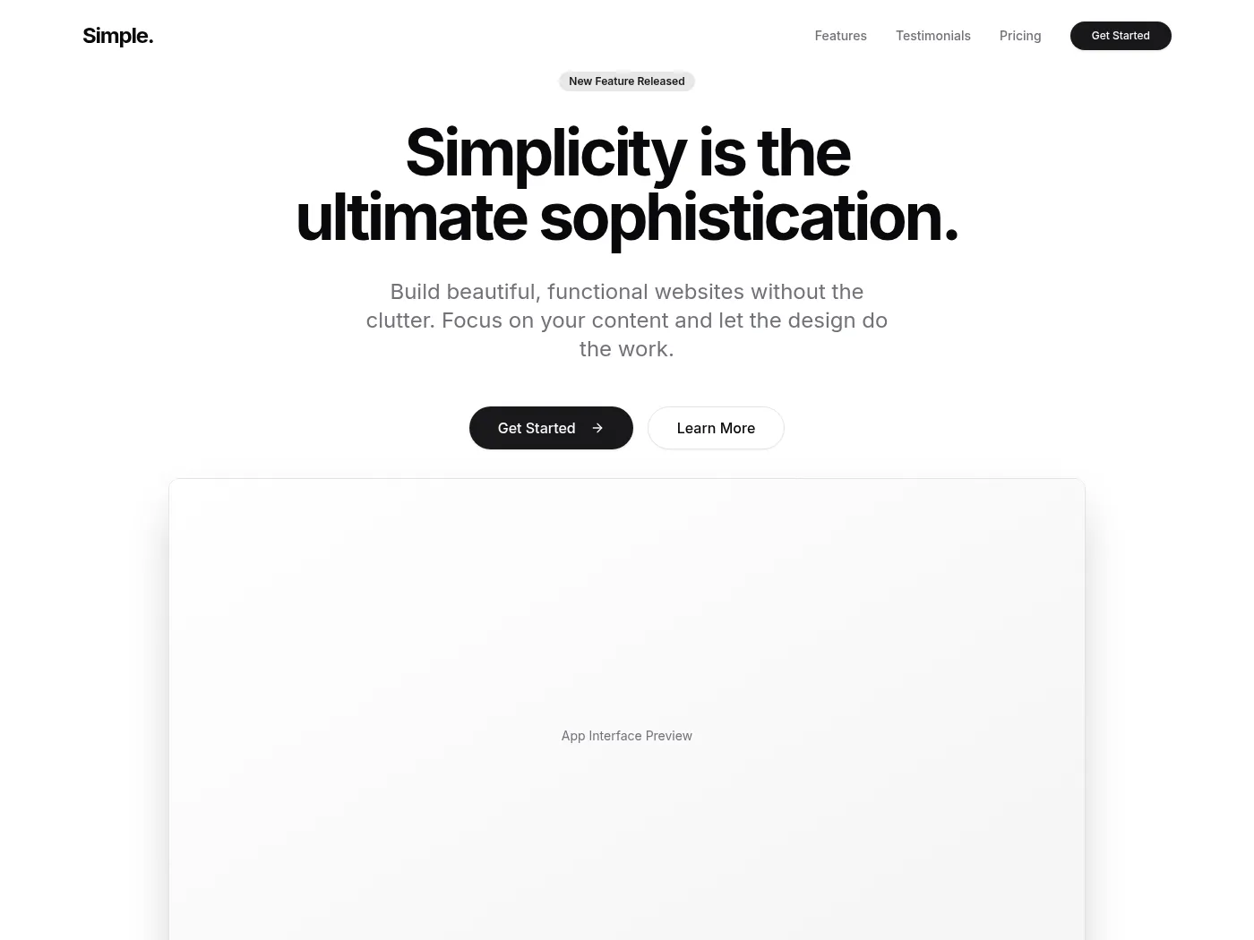 Simple Landing Page