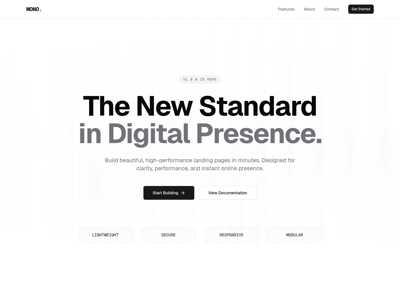 Simple Landing Page