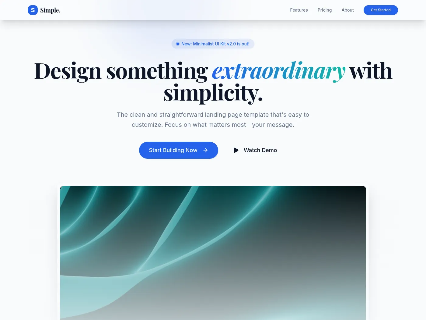 Simple Landing Page