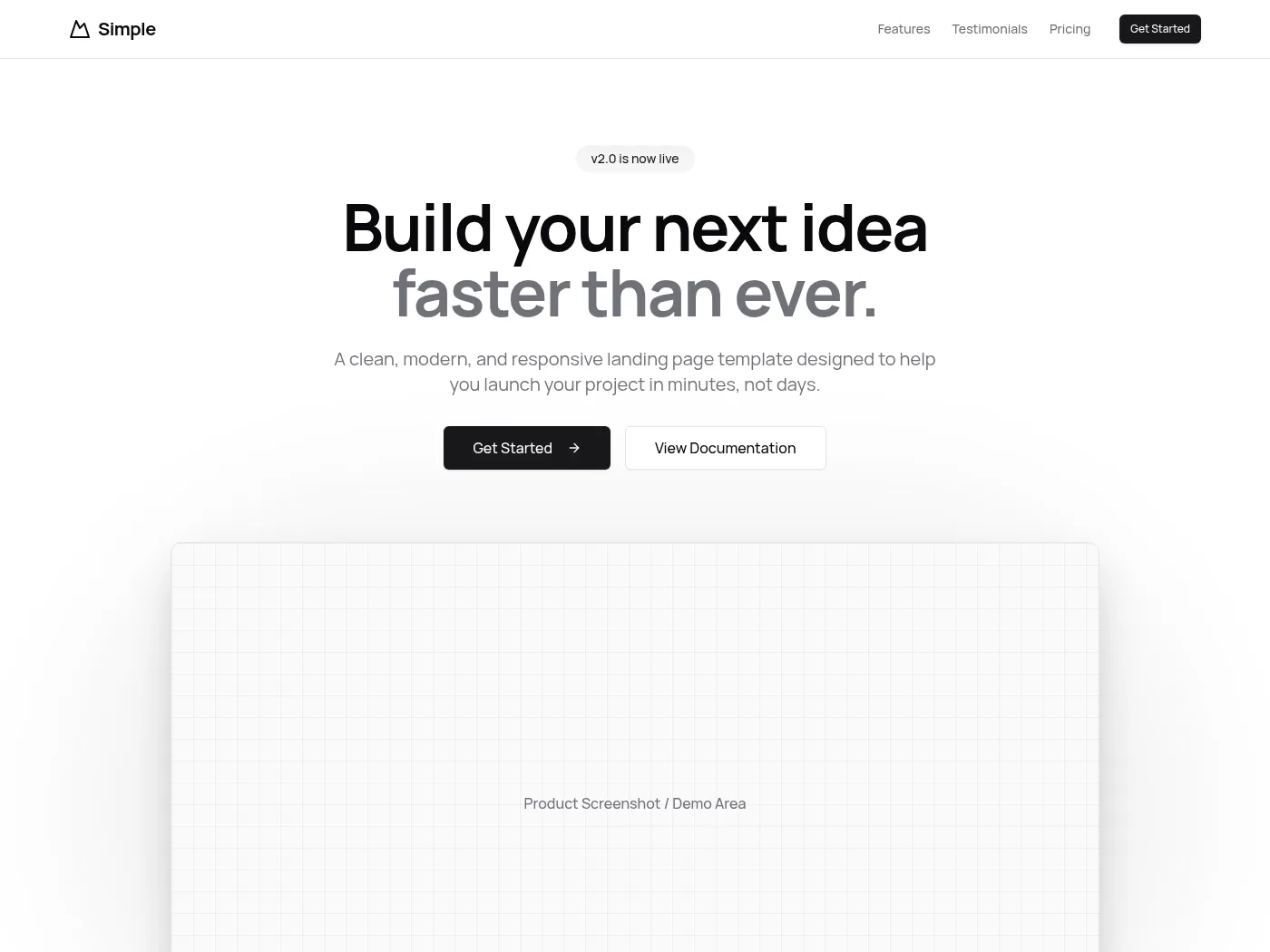 Simple Landing Page
