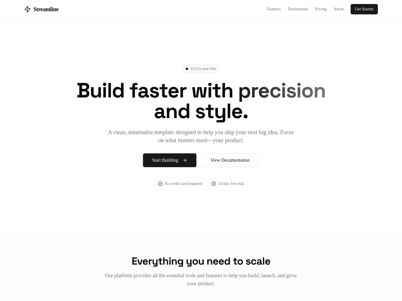 Simple Landing Page