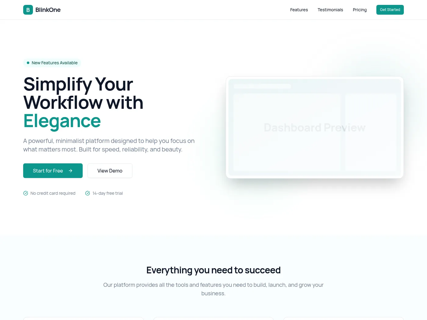 Simple Landing Page