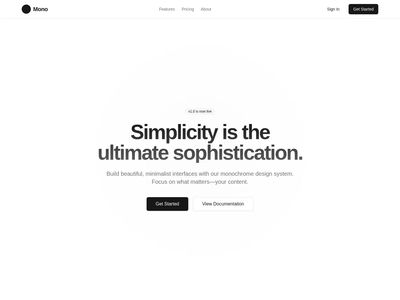 Simple Landing Page