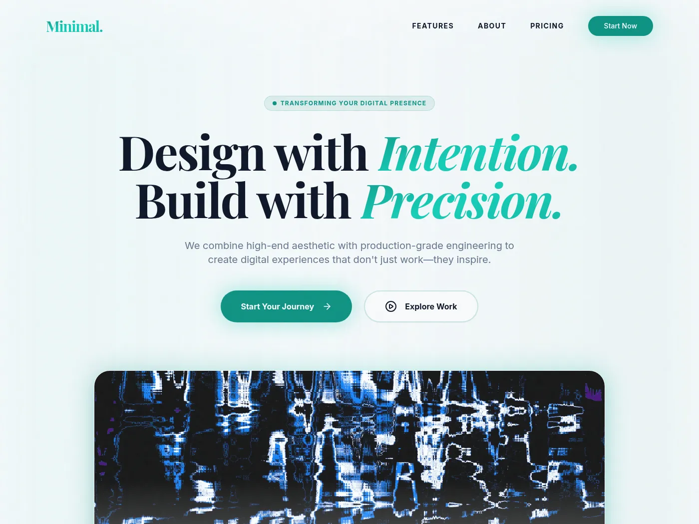 Minimal Landing Page
