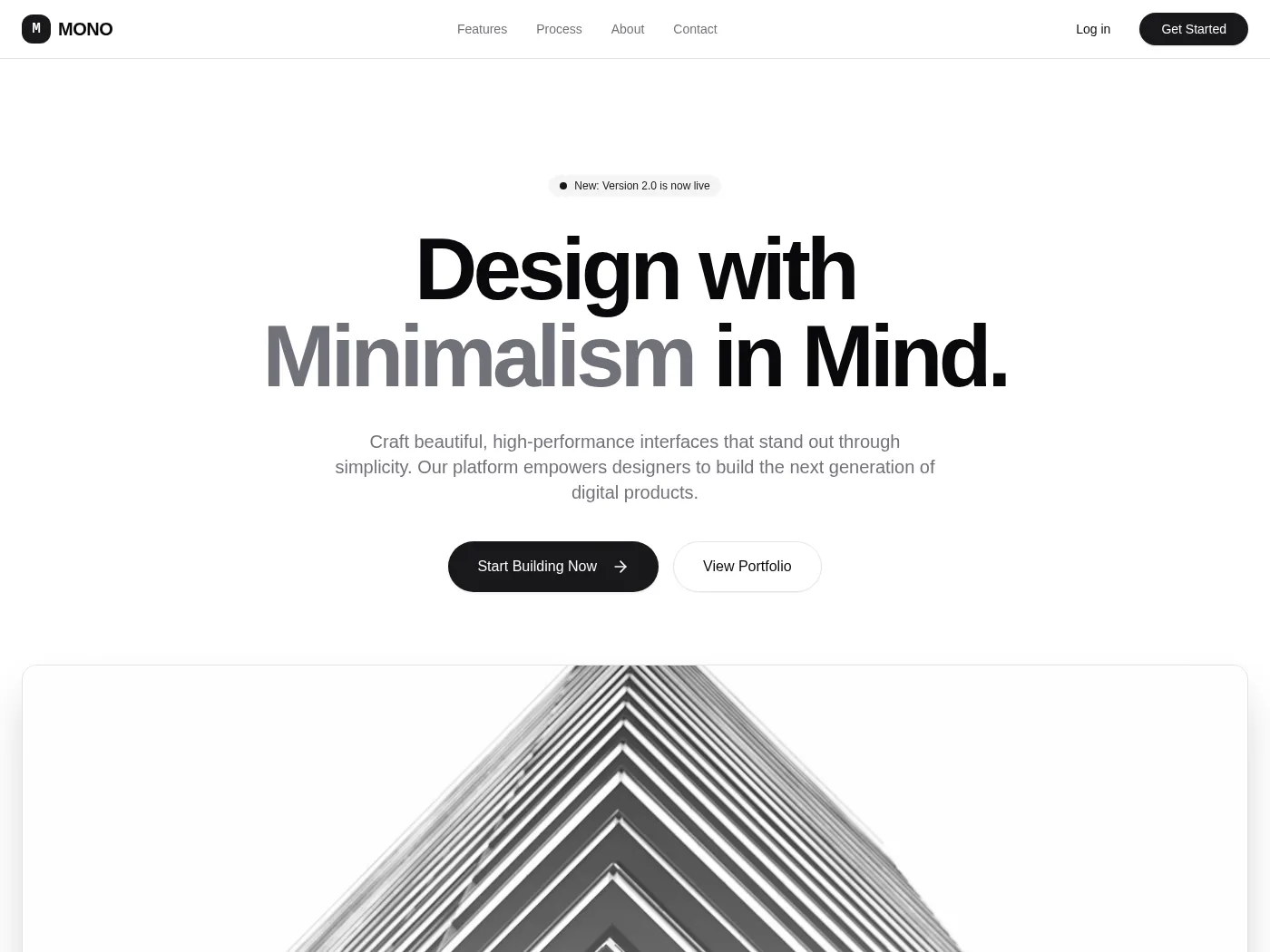 Minimalist Landing Page