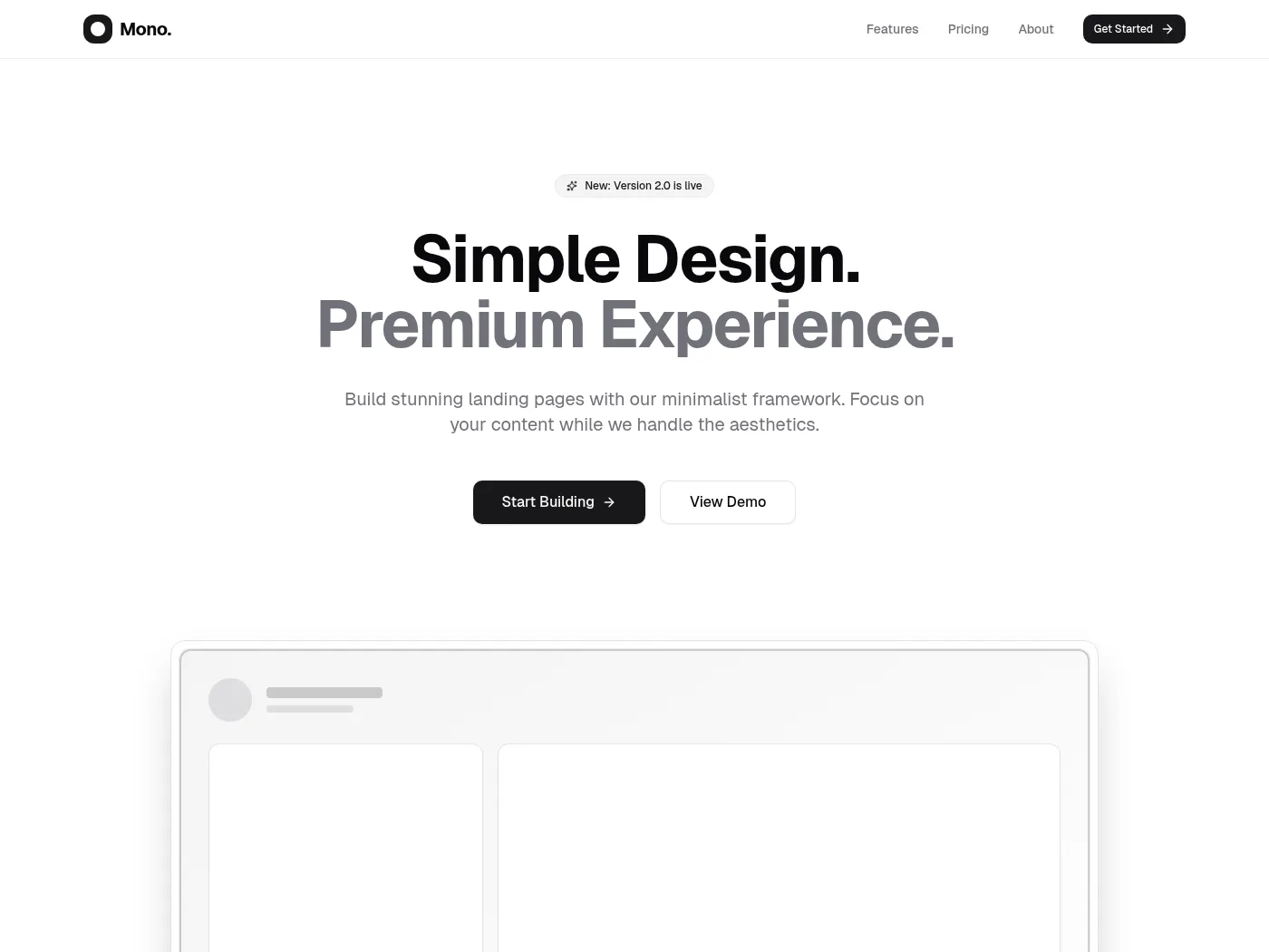 Simple Landing Page