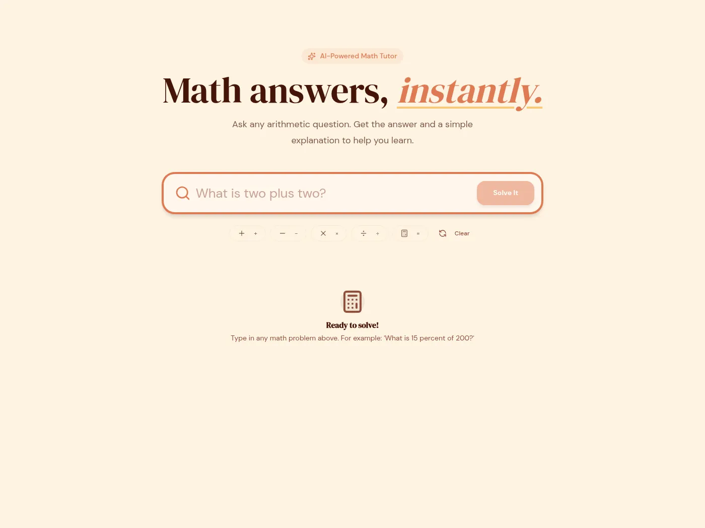 Simple Math Answer