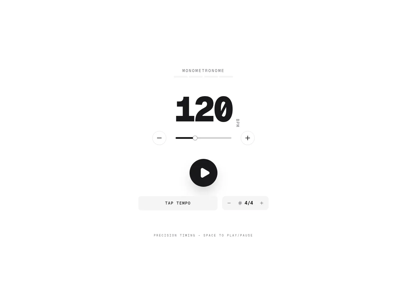 Simple Metronome App