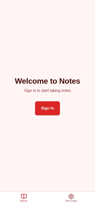 Simple Mobile Note Taking App