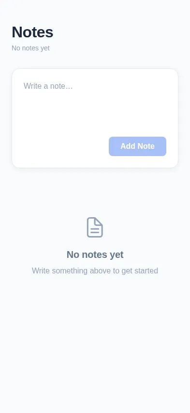 Minimalist Notes App