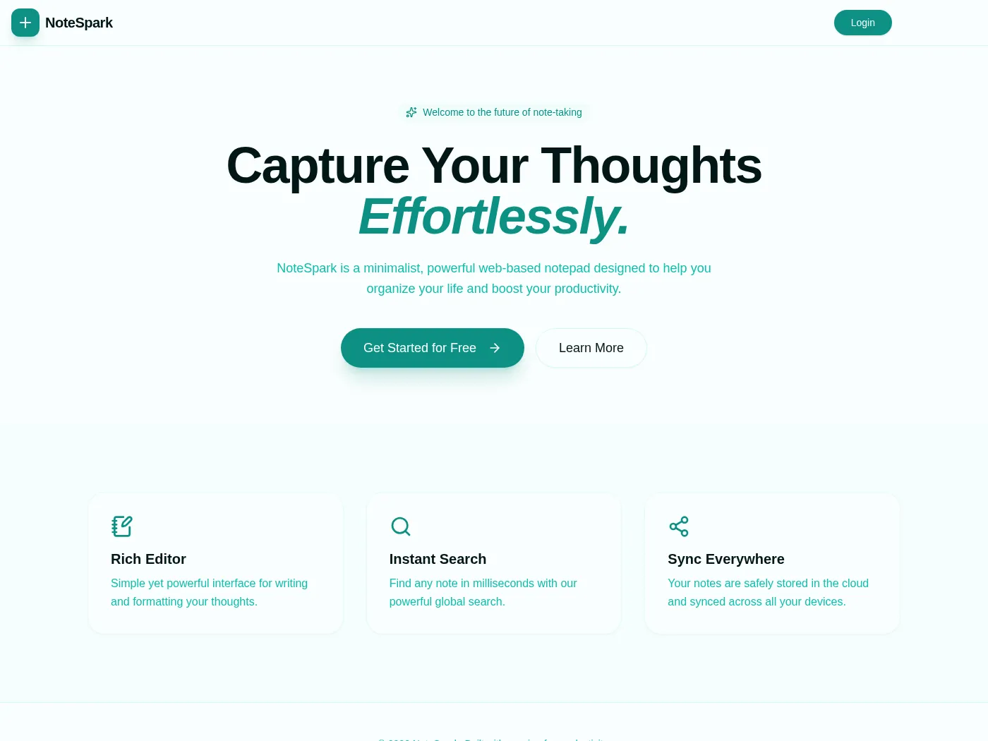Simple Notes Web