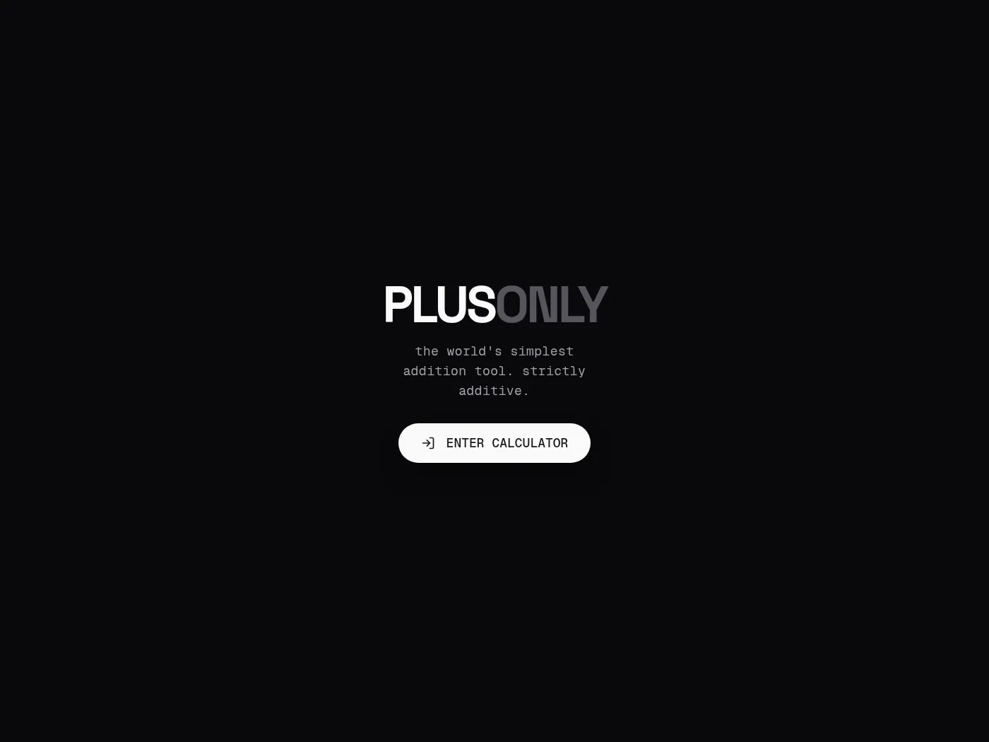 PlusOnly Calculator