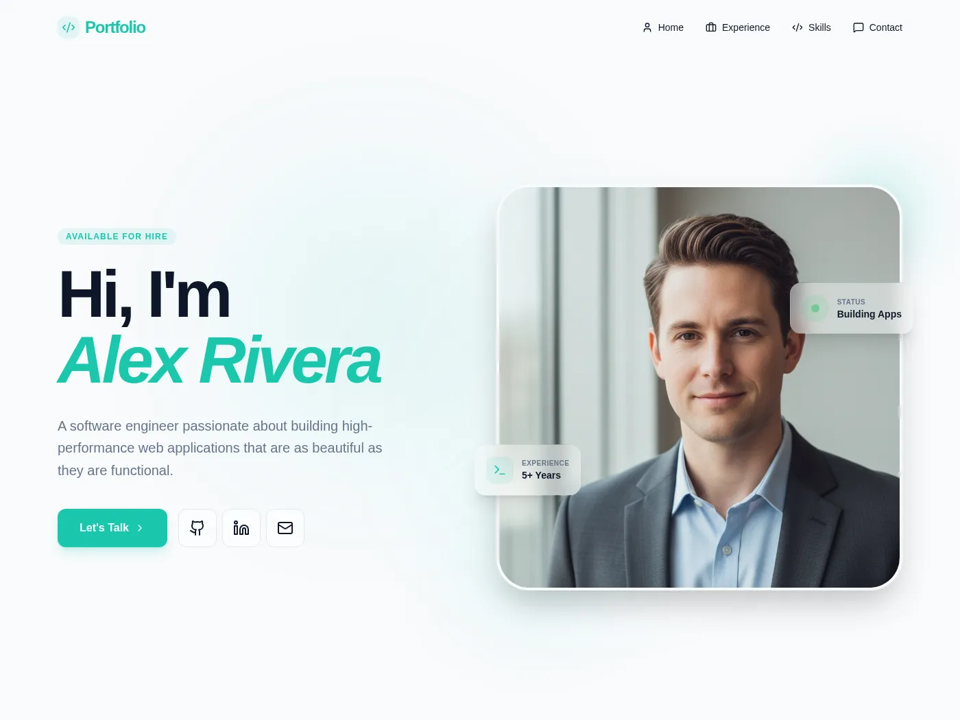 Clean Portfolio Site