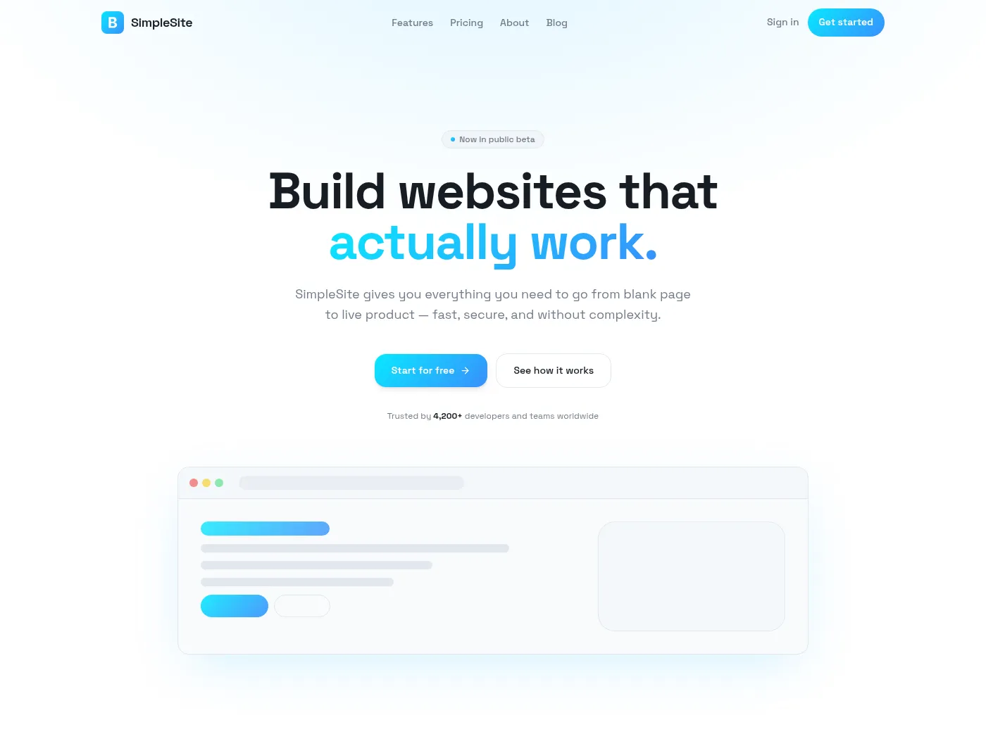 SimpleSite Refresh