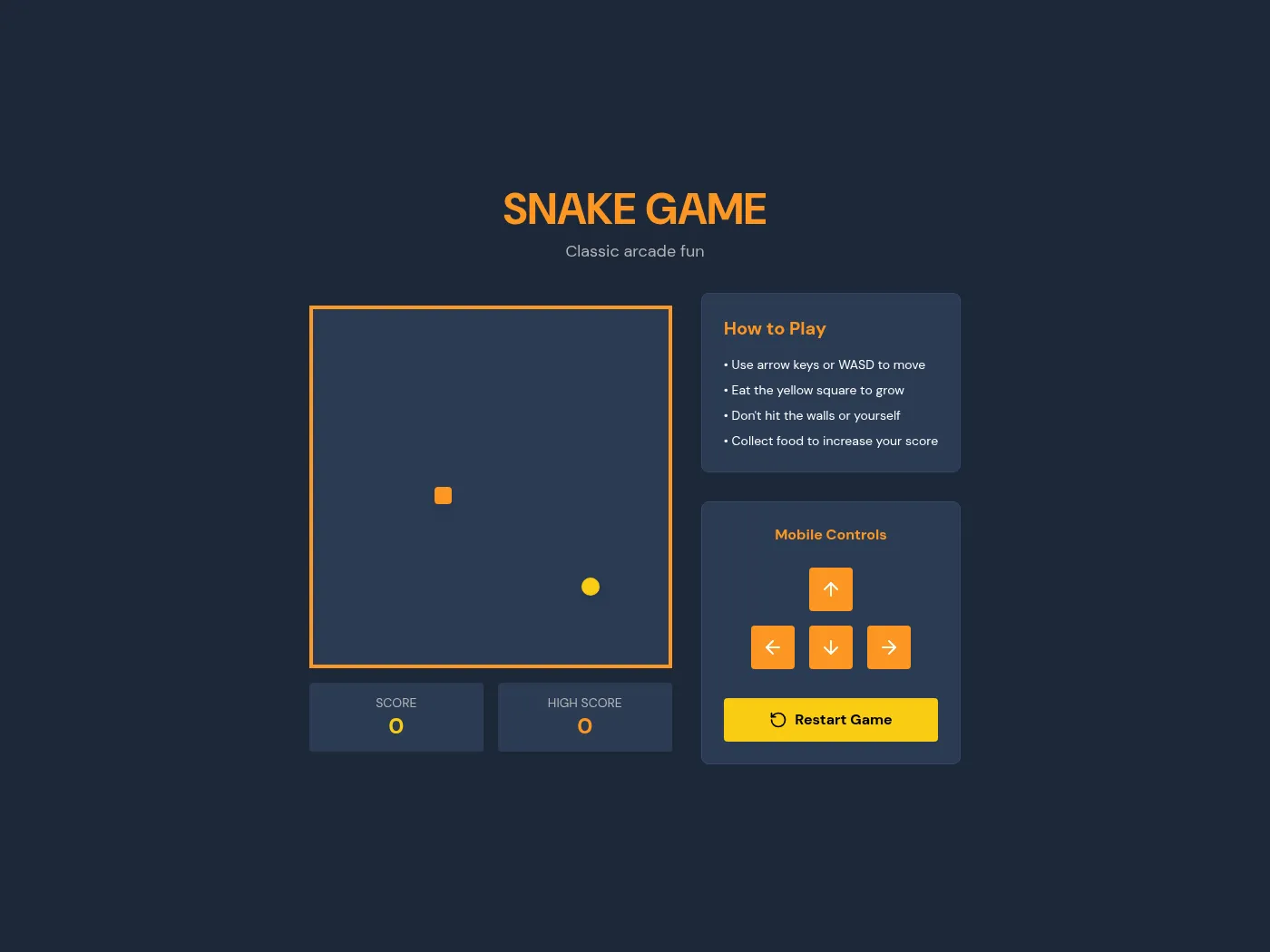 Simple Snake Game
