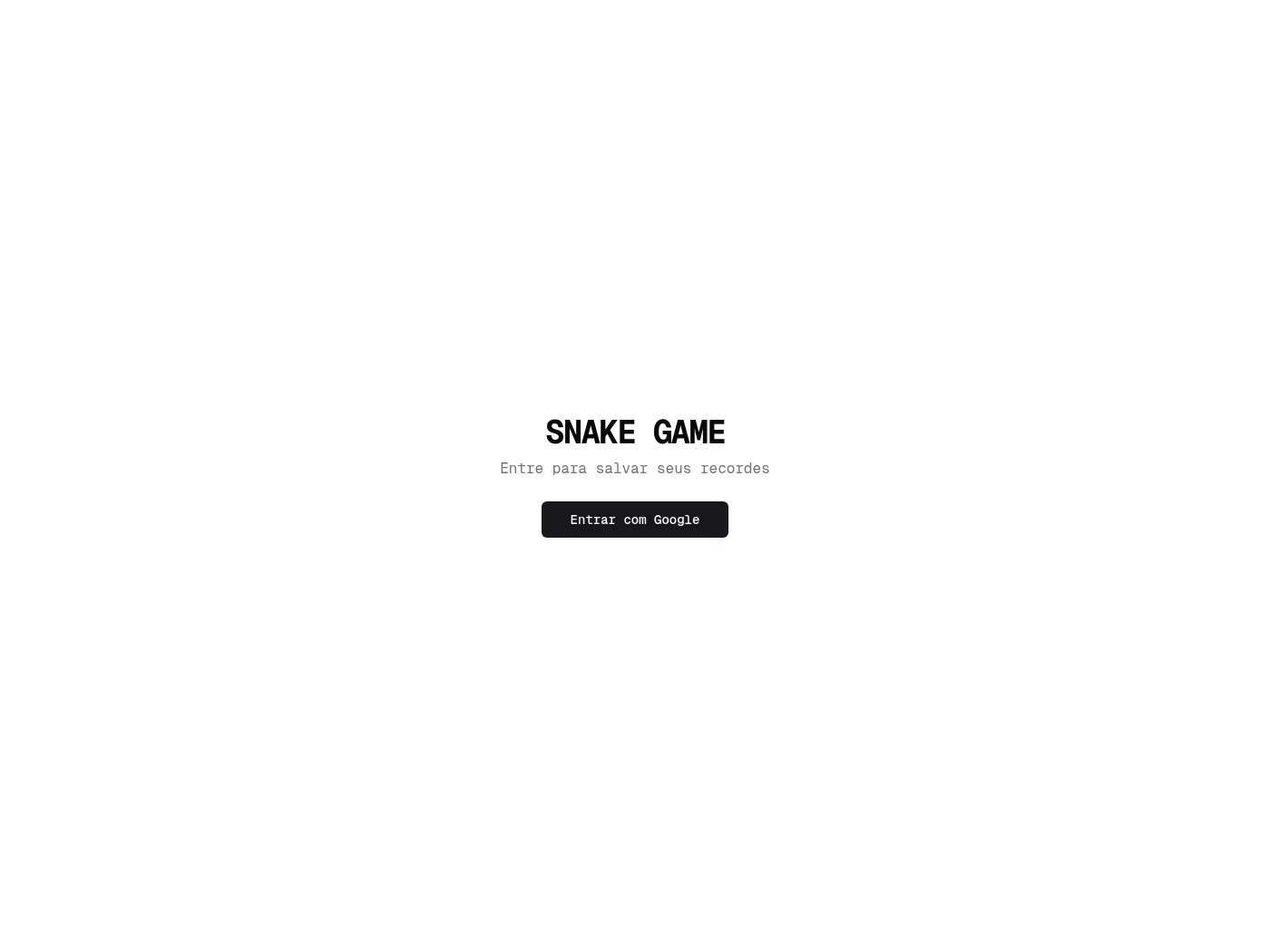Simple Snake Game