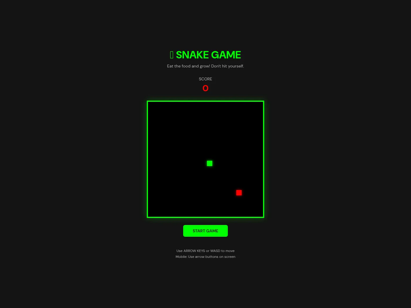 Simple Snake Game