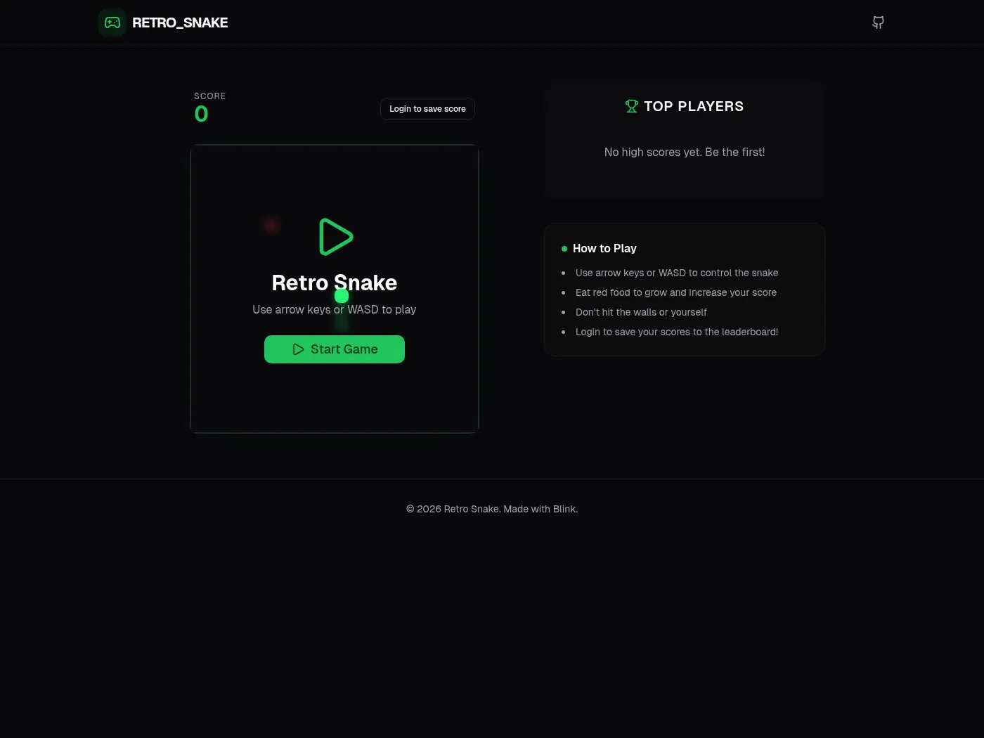 Simple Snake Game