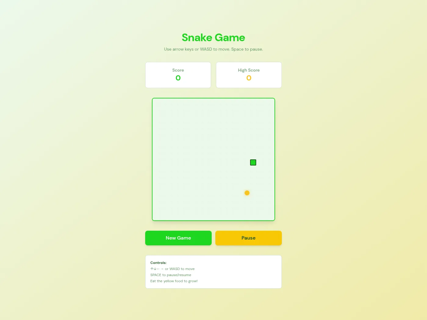 Simple Snake Game