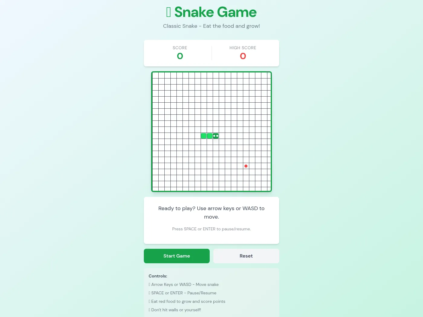 Simple Snake Game