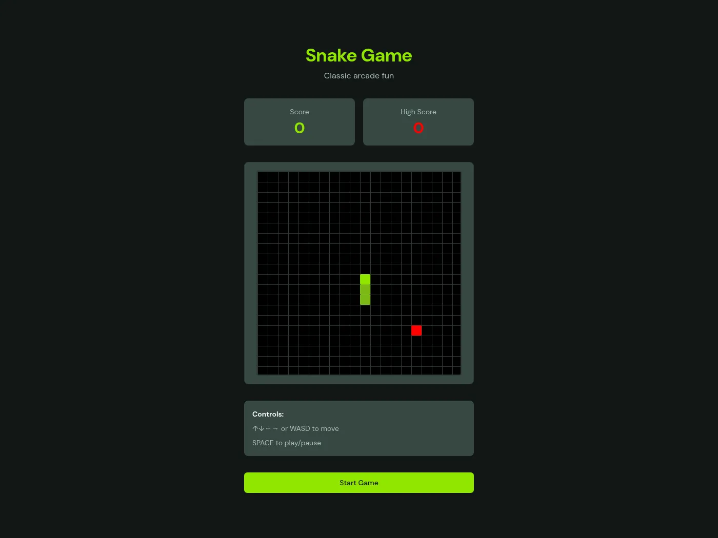 Simple Snake Game