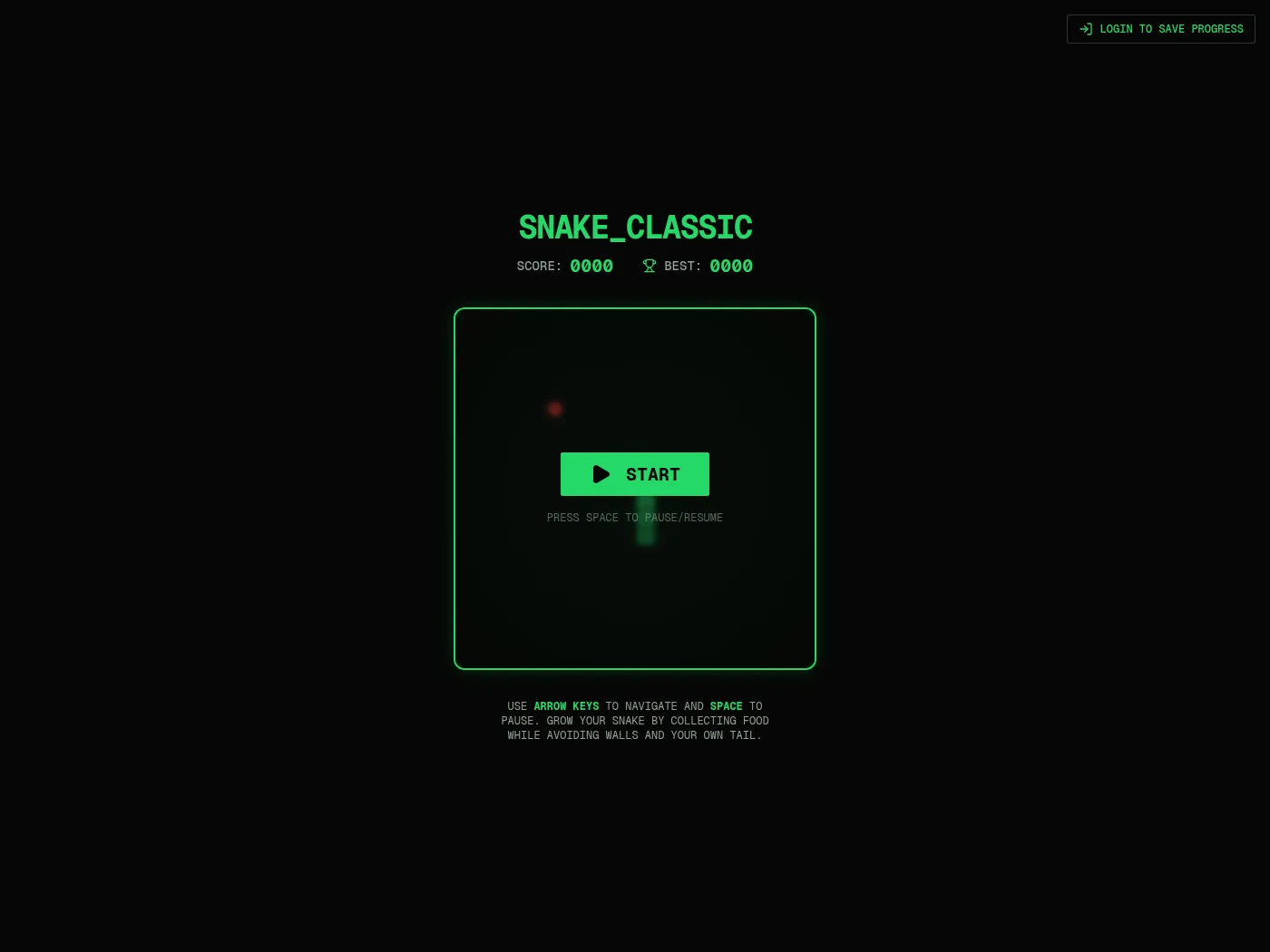 Snake Game Classic