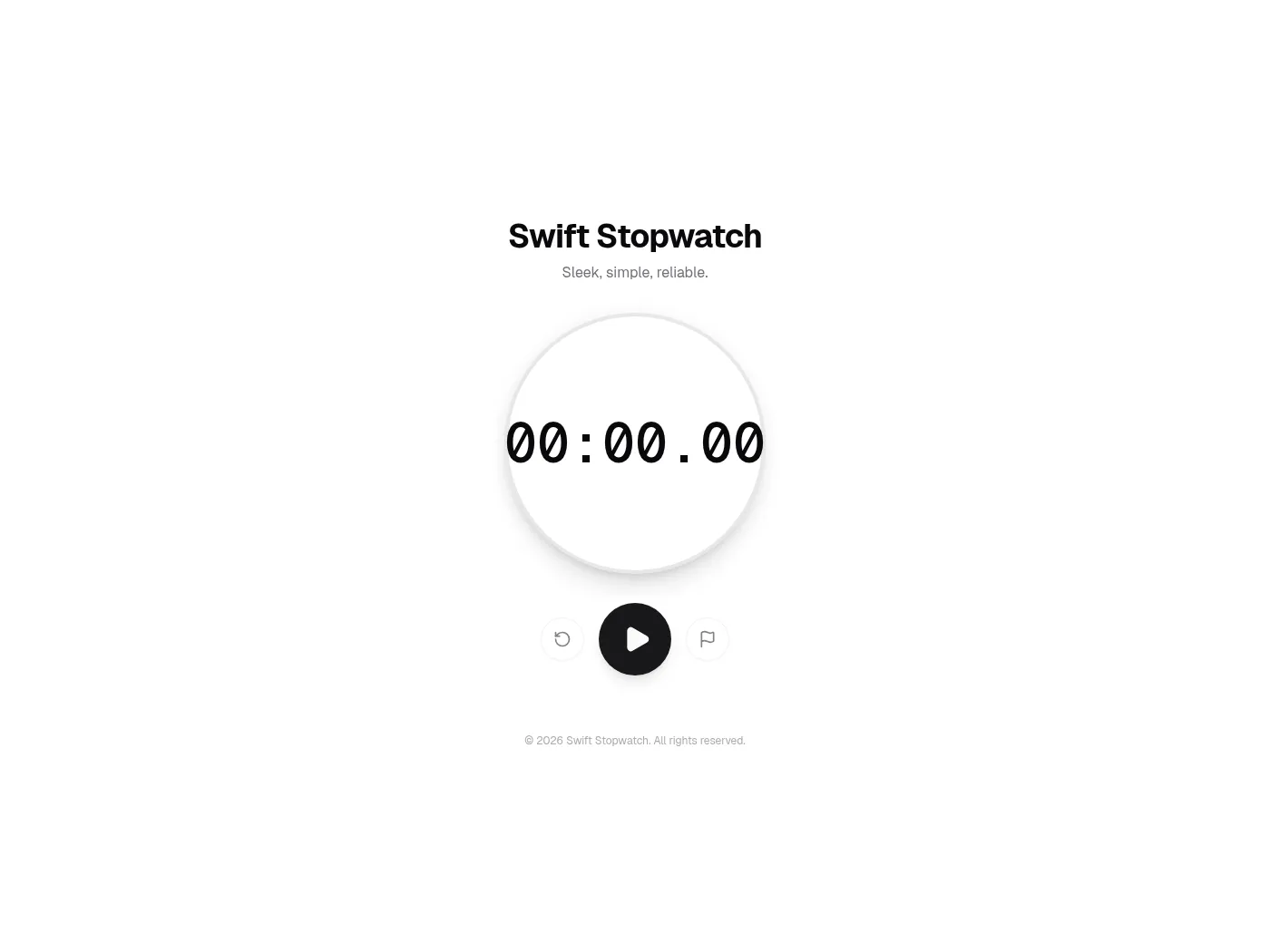 Swift Stopwatch
