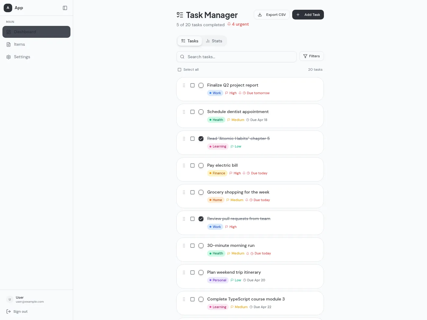 Simple Task Manager