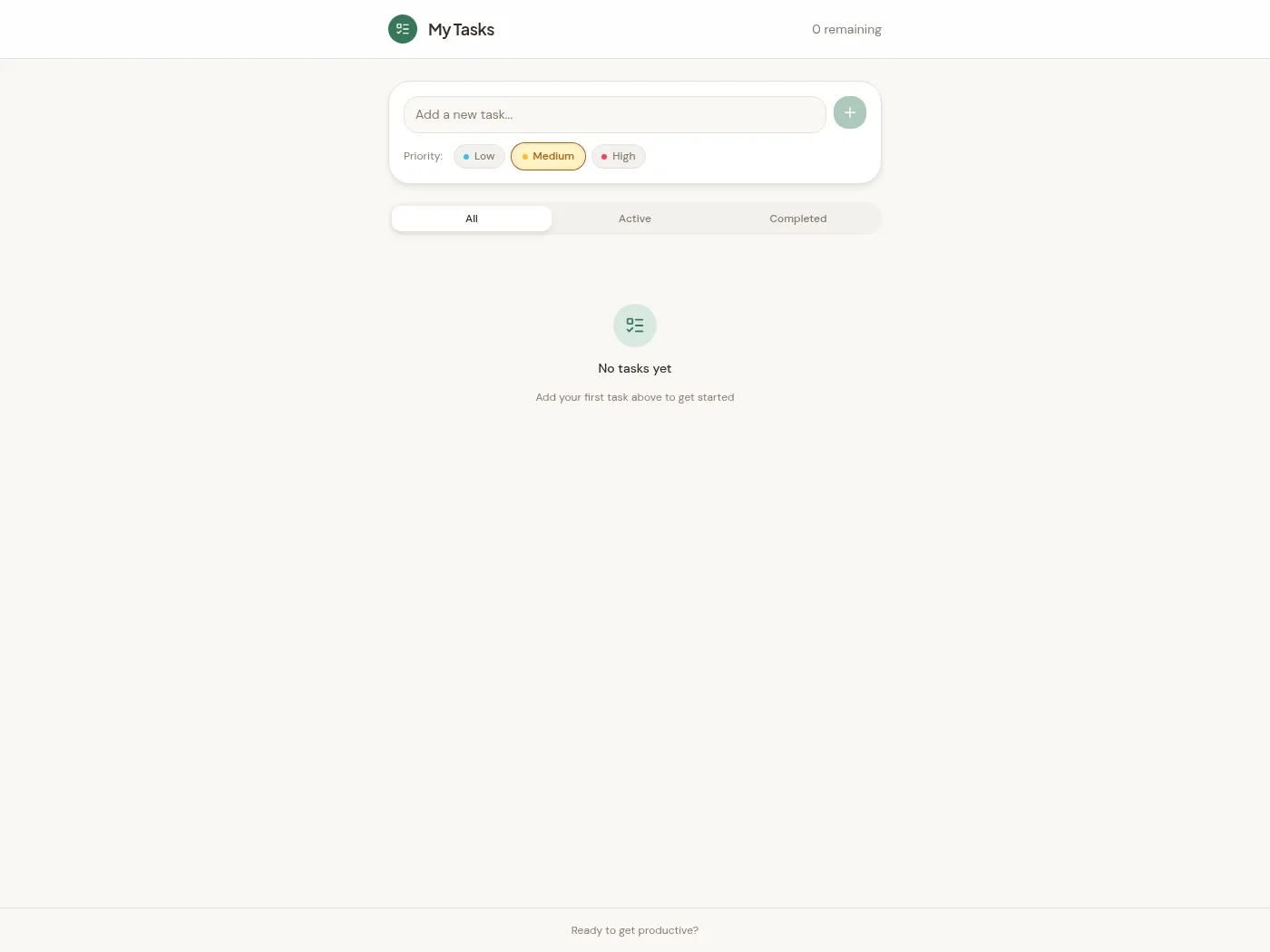 Simple To-Do App