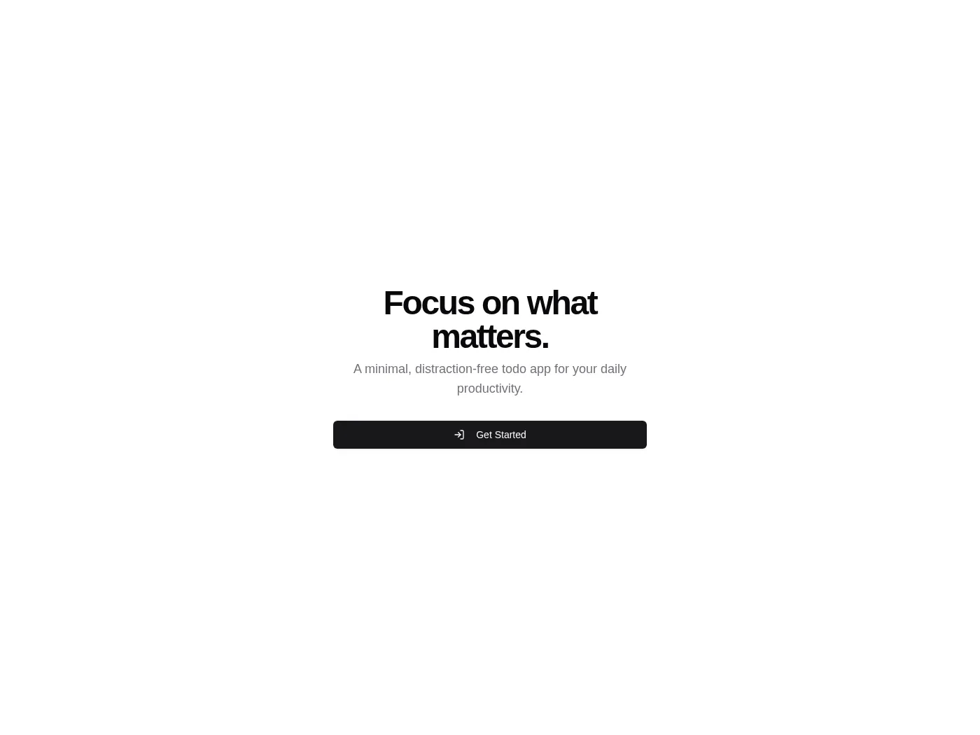 Simple To-Do App