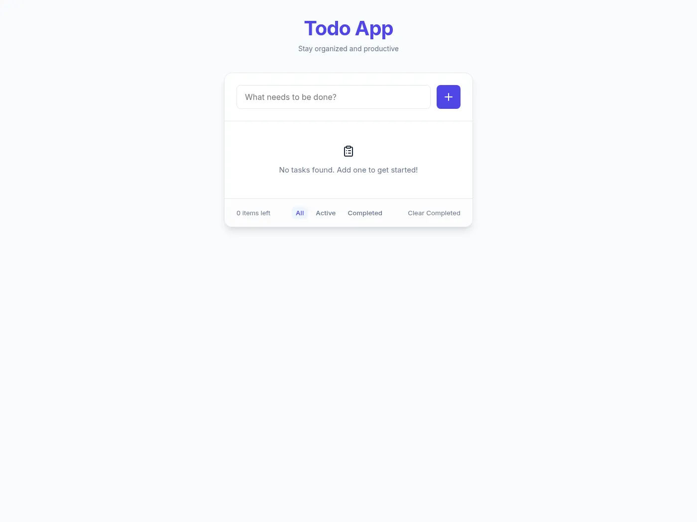 Simple Todo App