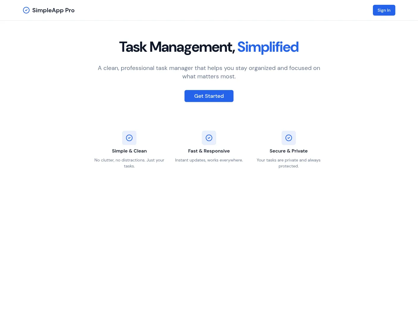 SimpleApp Pro